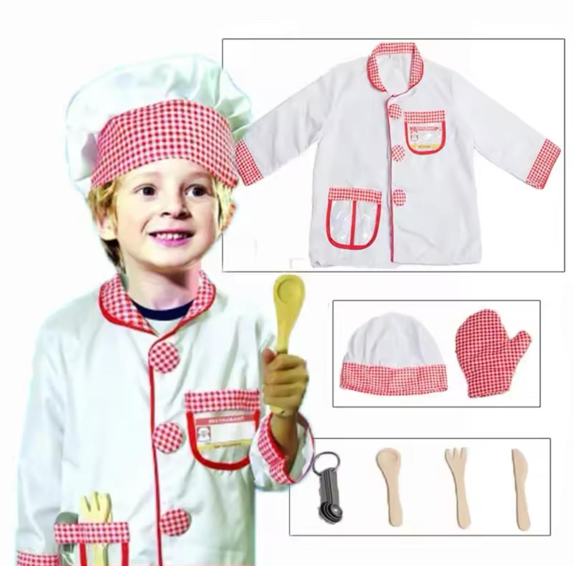 Oven Mitt And Cookie Cutters Imagine That! 19-Piece Little Chef Kitchen ...