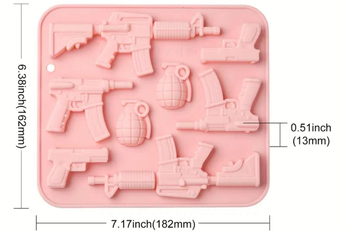Silicone Mould Gun Army Grenade – Lamay