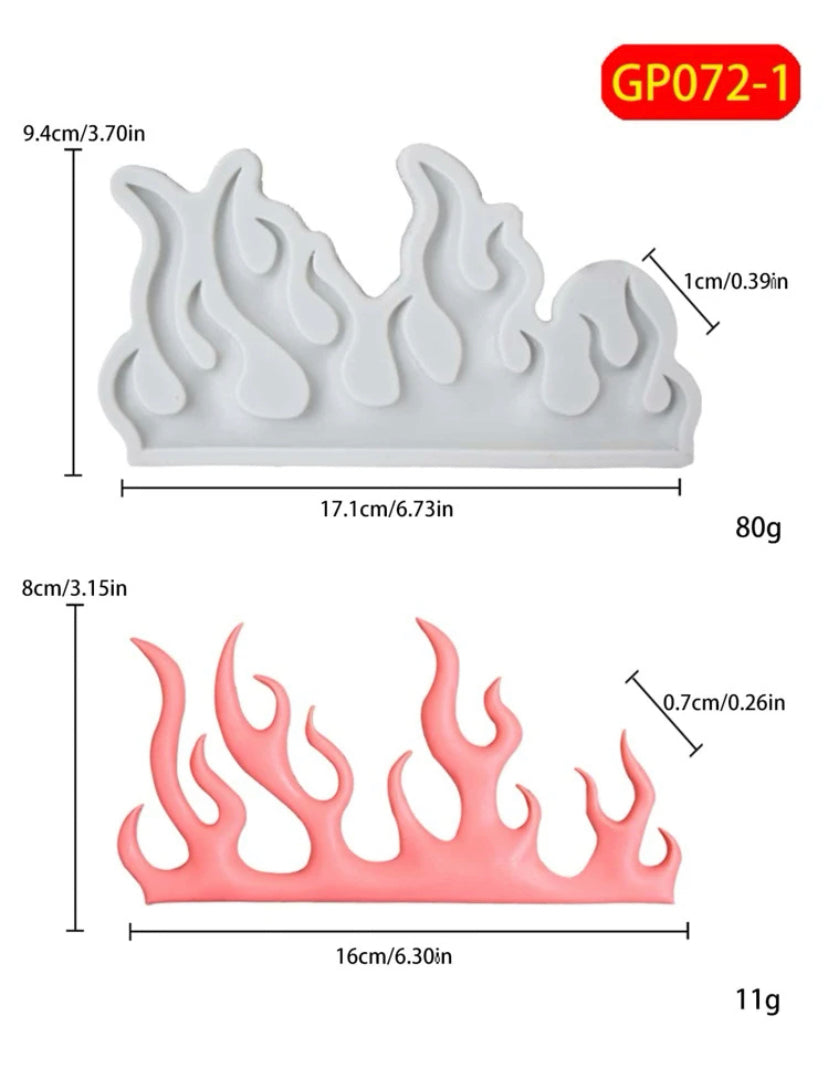 Silicone Mould Fire Flame – Lamay