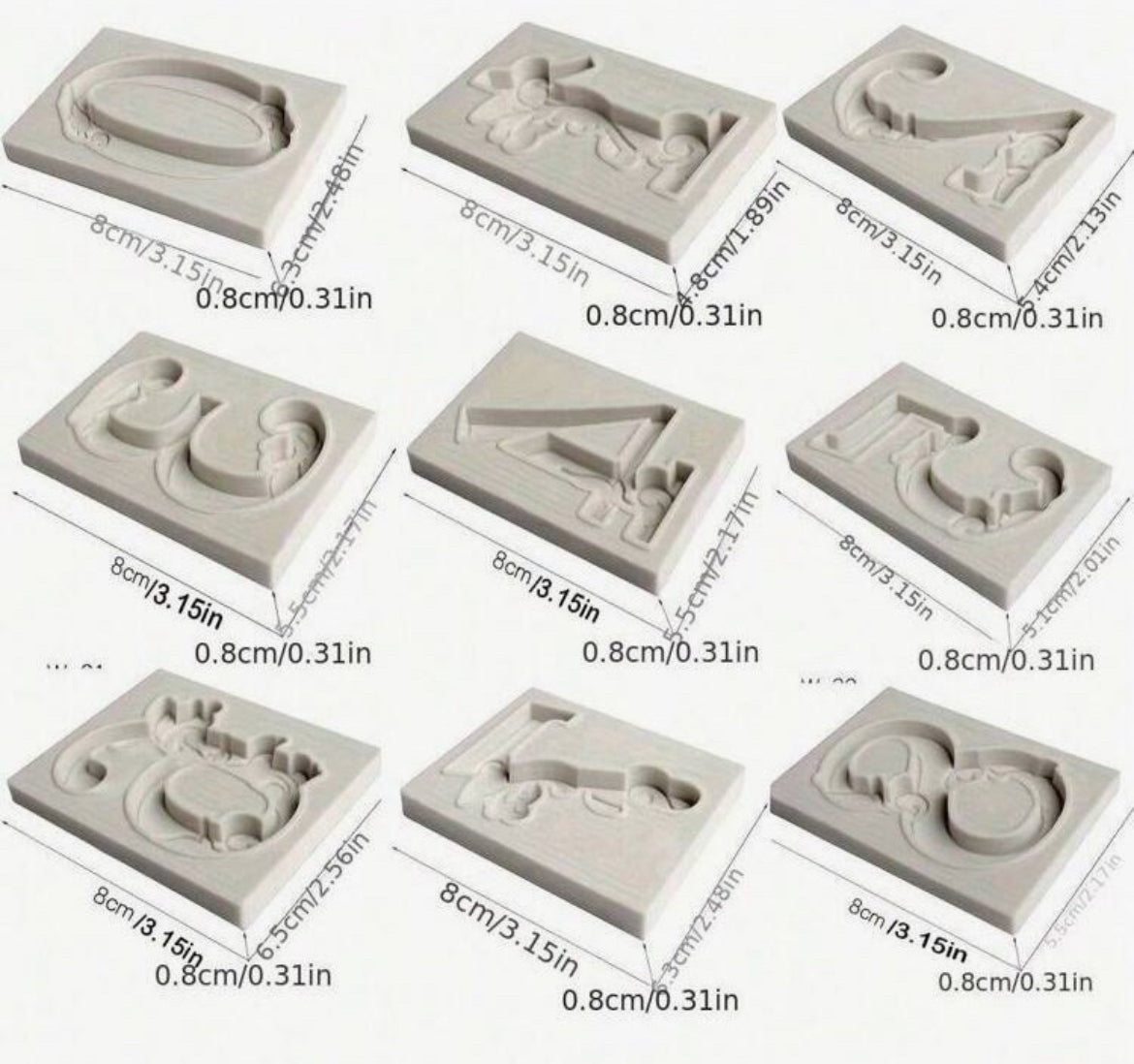 Silicone Mould Number Set – Lamay