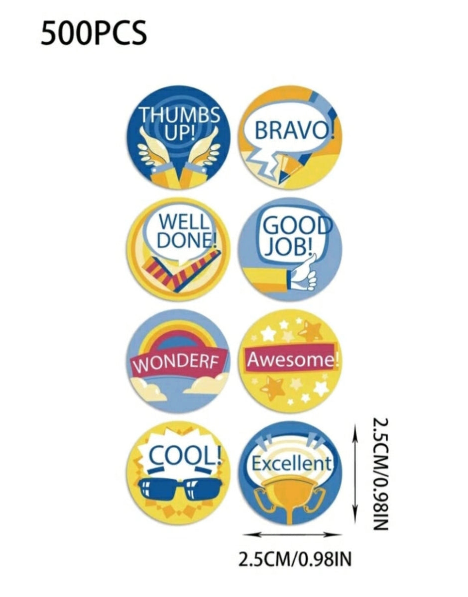 Thank You Sticker Roll 500pc – Lamay