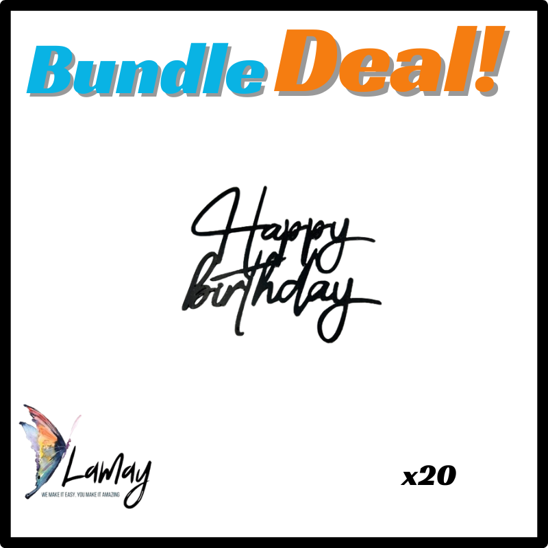 (6) Bundle Deal Side Cake Topper 20pc – Lamay