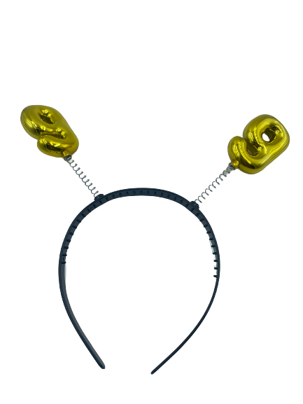 Nr.9 Aliceband With Number Gold – Lamay