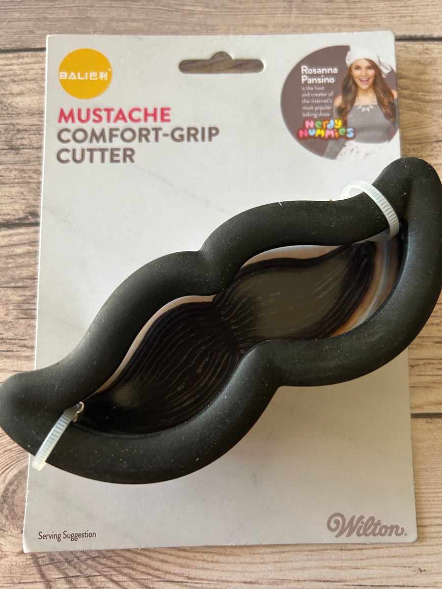 Metal Cookie Cutter Moustache with Grip Handle – Lamay