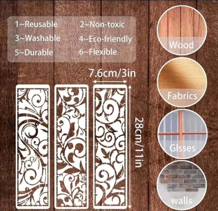 12pc Cake Decorating Stencil Border – Lamay