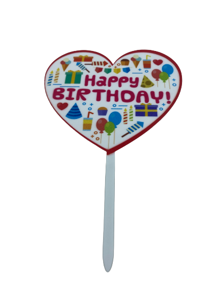 Nr111 Acrylic Cake Topper Happy Birthday Gold – Lamay