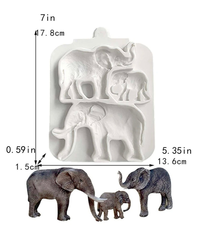 Silicone Mould Elephant – Lamay
