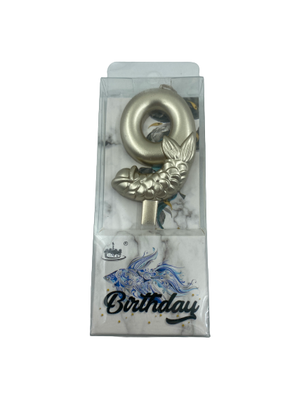 Nr9 Birthday Candle Mermaid Gold – Lamay