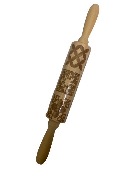 Biscuit Embossing Wooden Rolling Pin – Lamay