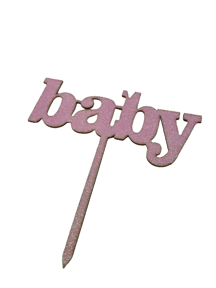 Wooden Cake Topper Baby Pink – Lamay