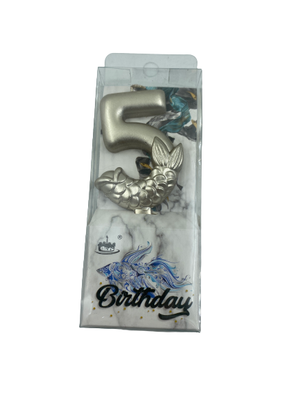Nr5 Birthday Candle Mermaid Gold – Lamay