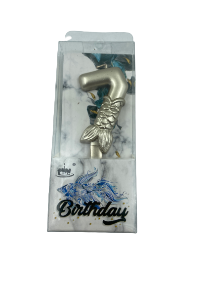 Nr7 Birthday Candle Mermaid Gold – Lamay
