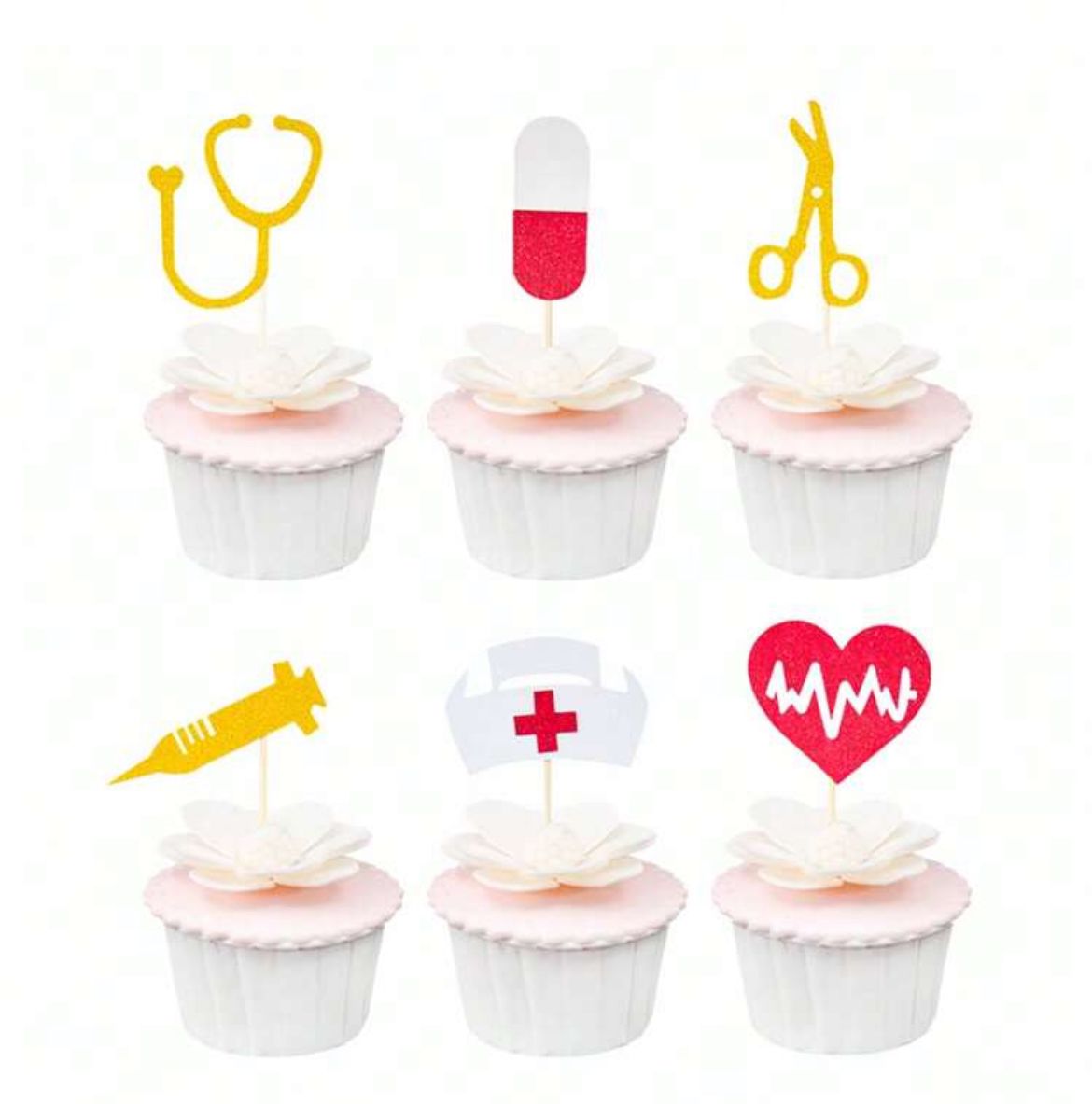Cardboard Cupcake Topper Nurse – Lamay