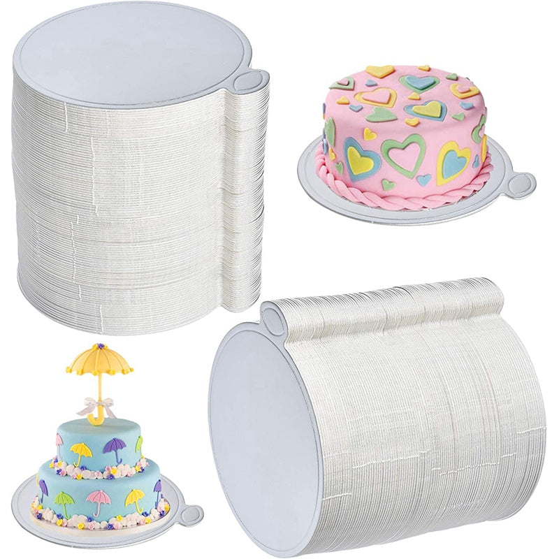 Cardboard Mousse Mat Cake Board Silver 50pcs – Lamay