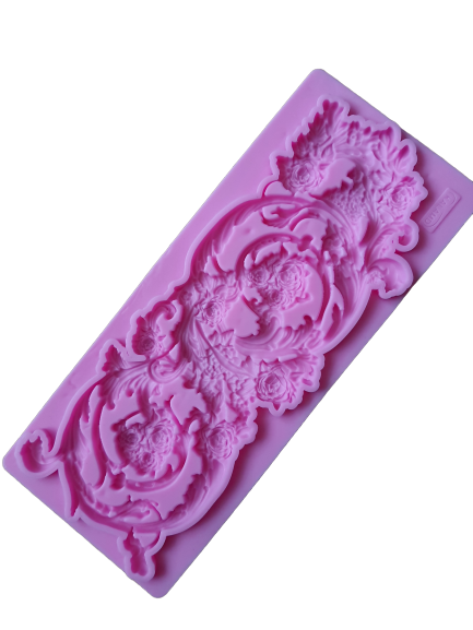 Vintage Border embellishment sugar paste silicone mould – Lamay