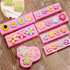 Silicone Fondant Mould Set 7 Piece Various Flowers – Lamay