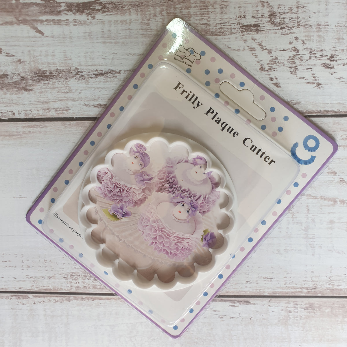 Frilly Plaque plastic fondant cutter – Lamay