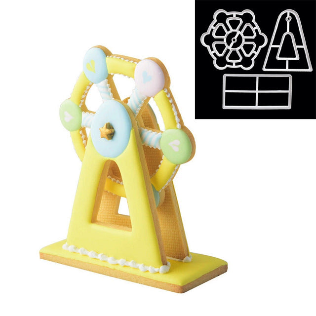 Windmill or ferris wheel cookie cutter set – Lamay
