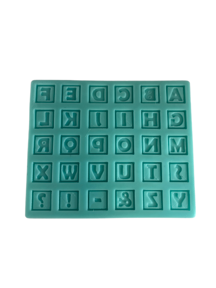 Silicone Mould Fondant Alphabet – Lamay
