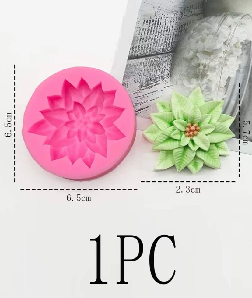 Silicone Mould Poinsettia Flower – Lamay