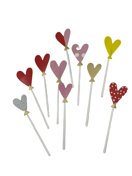 Hearts Cardboard Cake Topper – Lamay