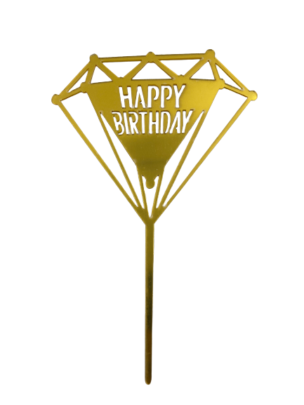 Nr365 Acrylic Cake Topper Gold – Lamay