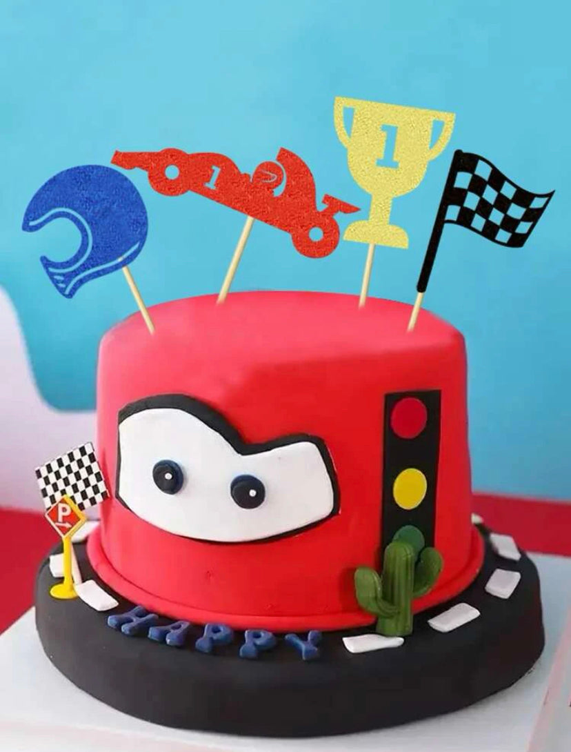 Cardboard Cake Topper Racing – Lamay