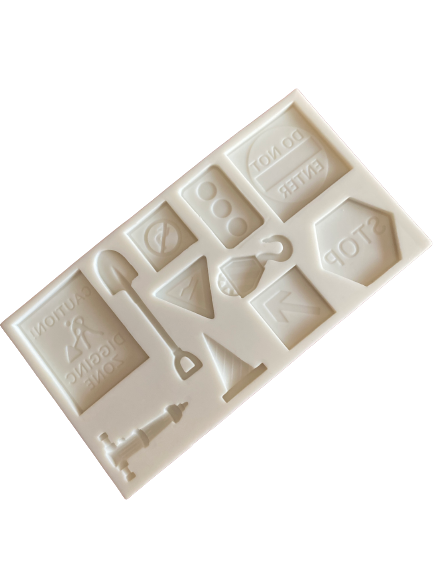 Silicone Mould Fondant Traffic Signs – Lamay